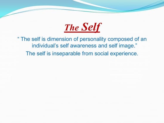 Self & cooley’s looking glass self | PPTX