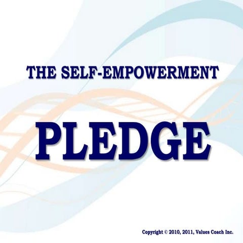 The Self-Empowerment Pledge | PPTX