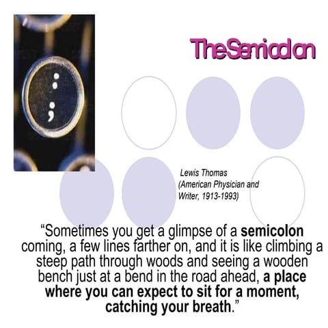 Colon VS Semicolon | PPT