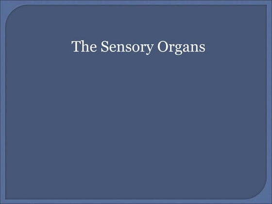 Grade3 sense organs | PPTX