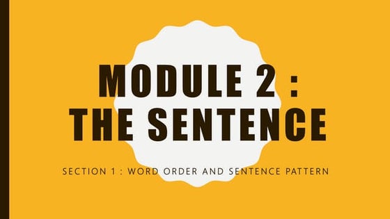 how to use the basic word order in english.pdf