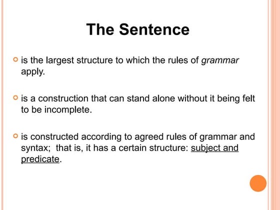 1.2 the sentence[1] identifying sentences and non sentences | PPT ...