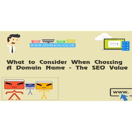 What to Consider When Choosing a Domain Name - The SEO Value | PDF