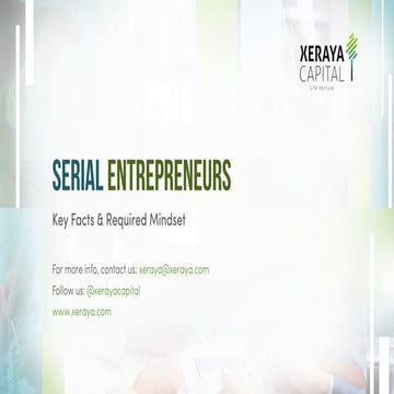 Serial Entrepreneurs: Key Facts & Required Mindset (Hi-Res) | PDF