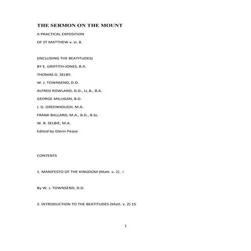 The sermon on the mount | PDF