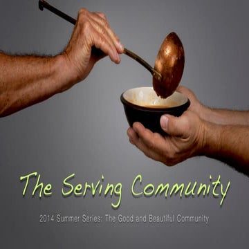 The Serving Community | PDF | Christianity | Religion & Spirituality