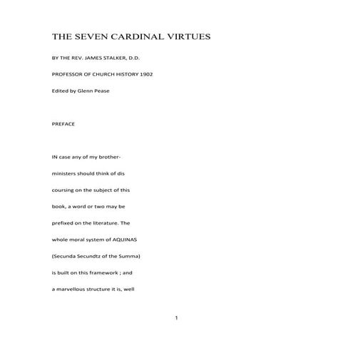 The seven cardinal virtues | PDF