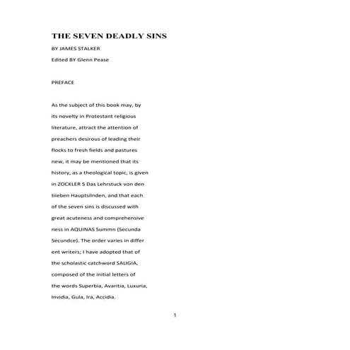 The seven deadly sins | PDF