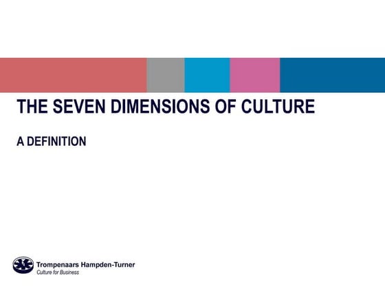Hofstede's cultural dimensions | PPTX