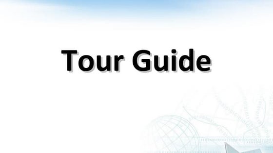Tour Guiding Technique | PPT