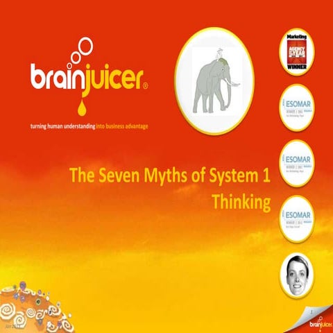 The seven myths of system 1 thinking | PPTX