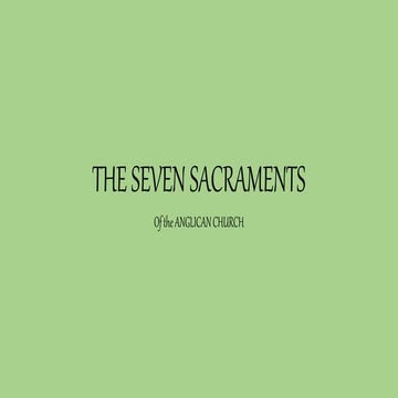 The seven sacraments | PPT