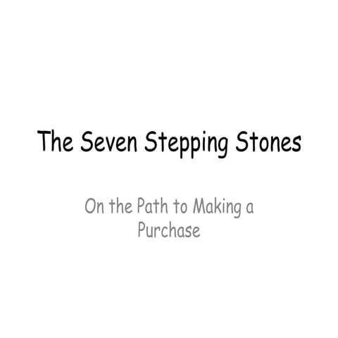 The Seven Stepping Stones | PPT