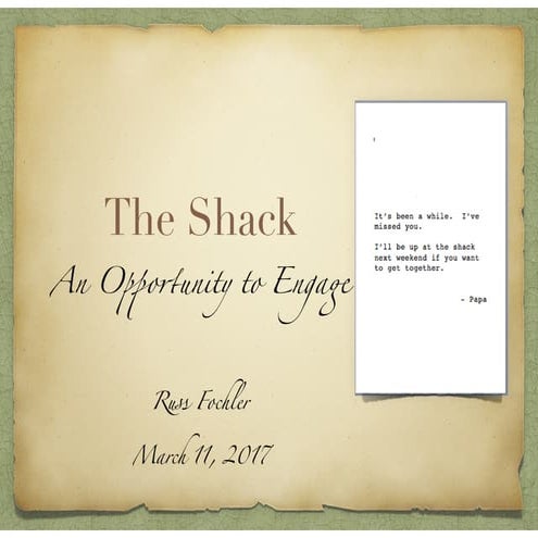 The Shack Movie - An Opportunity to Engage (v2) | PDF