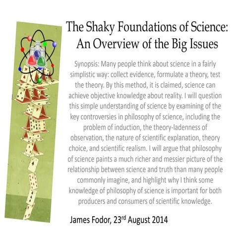 The shaky foundations of science slides - James Fodor | PDF