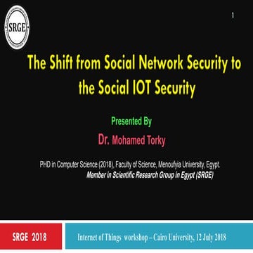 The shift from social network security to the social iot security | PDF