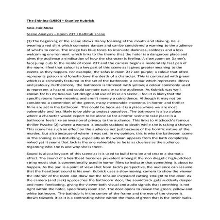 The Shining Assignment | PDF