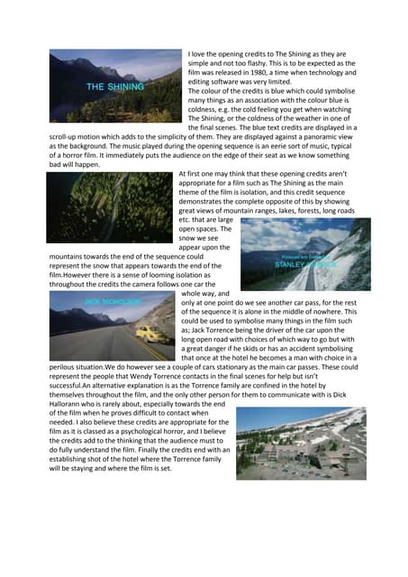 Lost - Opening Scenes Analysis | DOCX | Movies | Entertainment