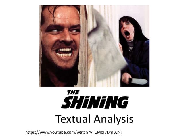 The Shining Analysis | PPTX | Horror | Genres
