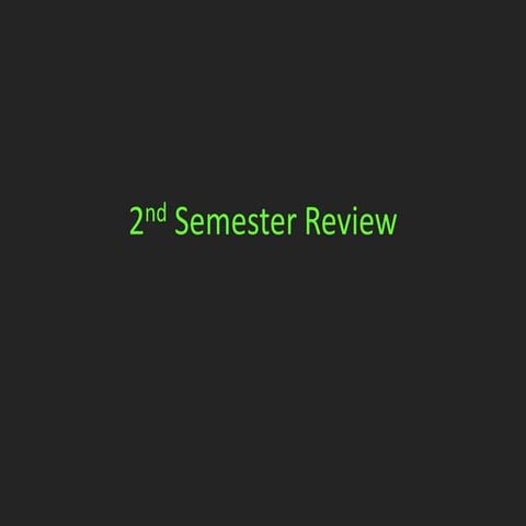 The short novel second semester review | PPT