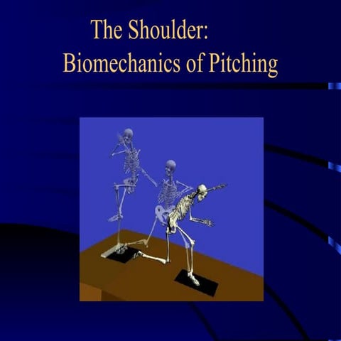 The shoulder BioMechanics of Pitching | PPT