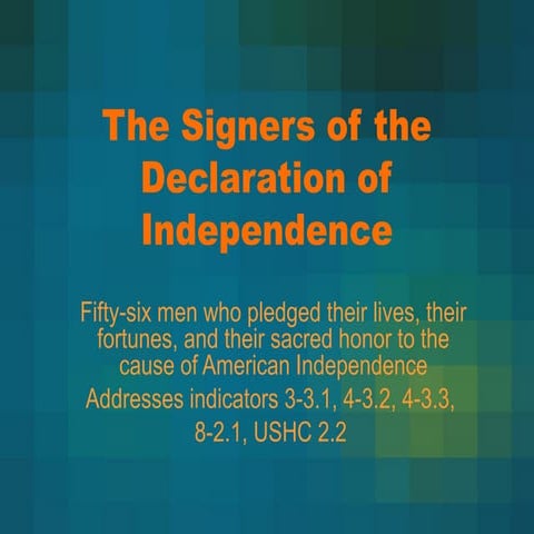 Declaration Signers | PPT