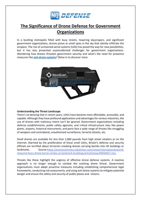 Technological Marvels for a Comprehensive Drone Defense System.pdf