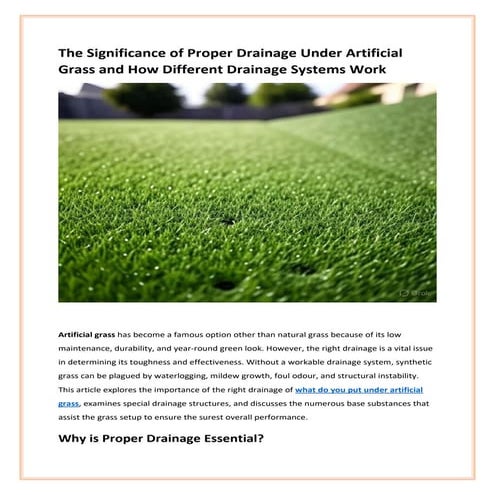 The Significance of Proper Drainage Under Artificial Grass.pdf