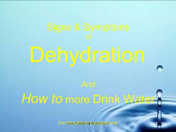 Dehydration | PPT