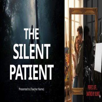 The SIlent Patient Summary, Plot, Characters, Conflict, Deformation ...
