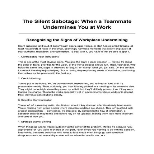 The Silent Sabotage - When A Teammate Undermine You At Work.pdf