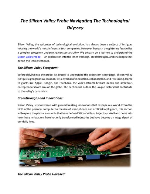 Silicon Valley[1]-1.pptx................. | PPT