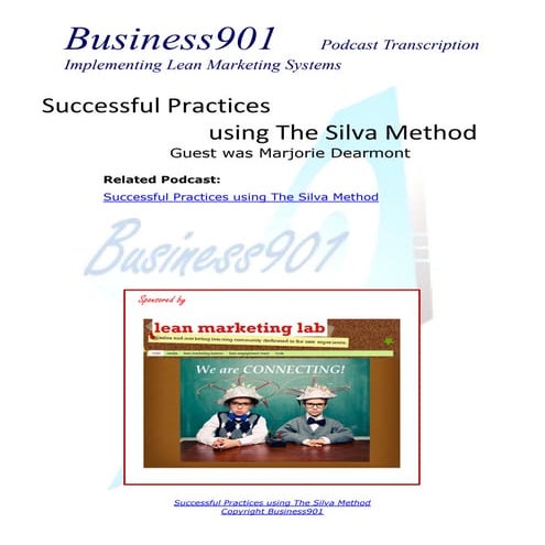 Successful Practices using The Silva Method. | PDF