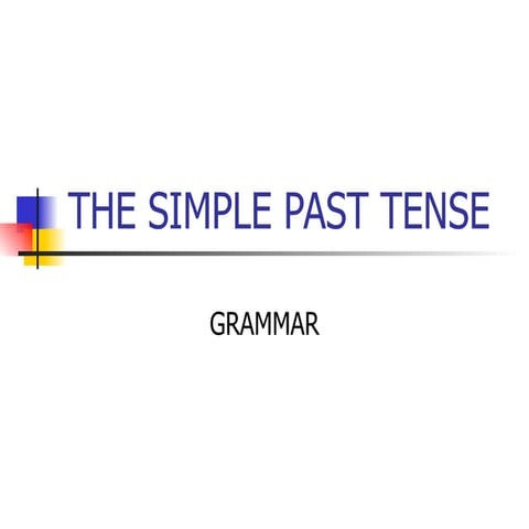 Past tense ppt | PPT