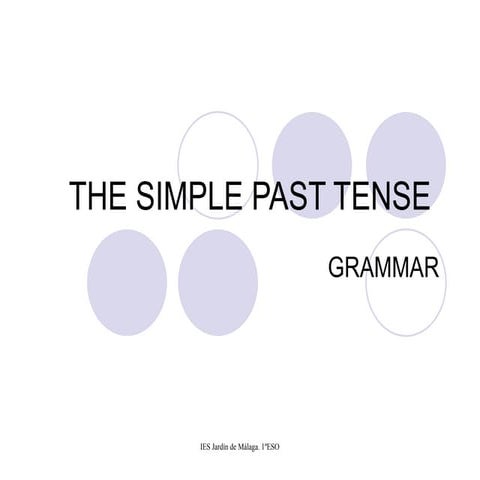 PAST SIMPLE POWER POINT