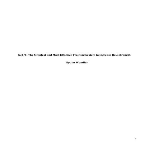 The simplest and most effective training system to increase raw ...