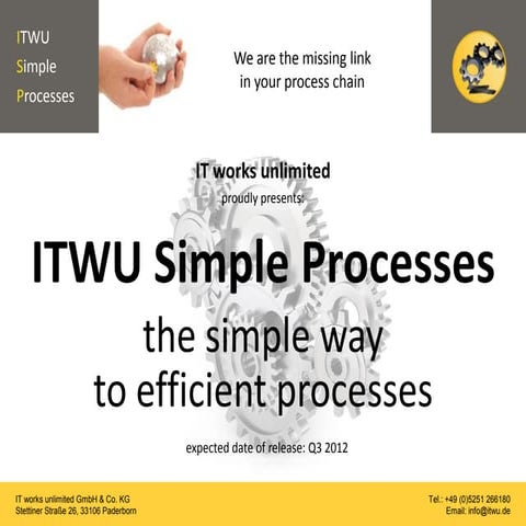 The simple way to efficient processes | PPT | Cloud Computing | Internet