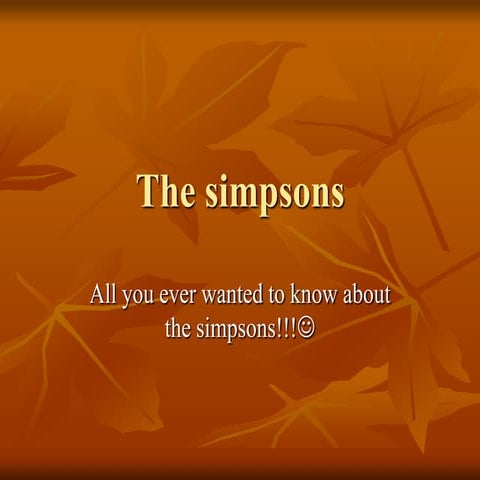 The simpsons | PPT