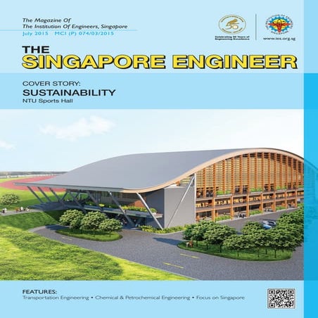 The Singapore Engineer - NTU Sports Hall Cover Story | PDF