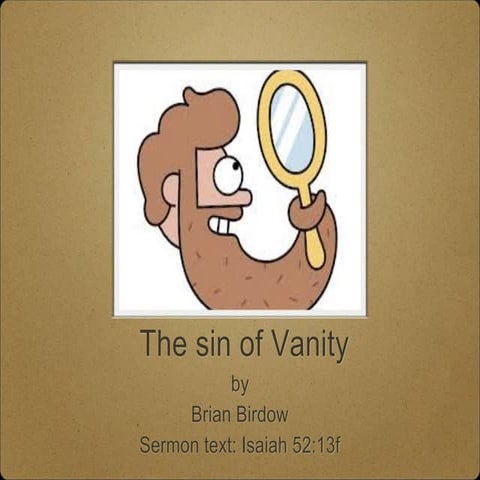 The Sin of Vanity | PPTX