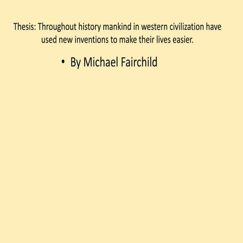 Inventions that changed the world | PPT