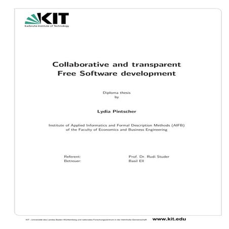 Collaborative and transparent Free Software development | PDF | Shareware and Freeware ...