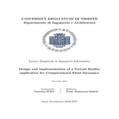 Design And Implementation Of A Virtual Reality Application For