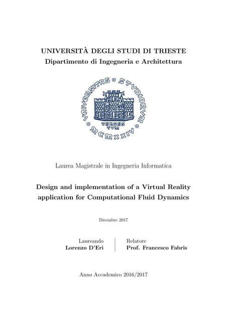 Design And Implementation Of A Virtual Reality Application For