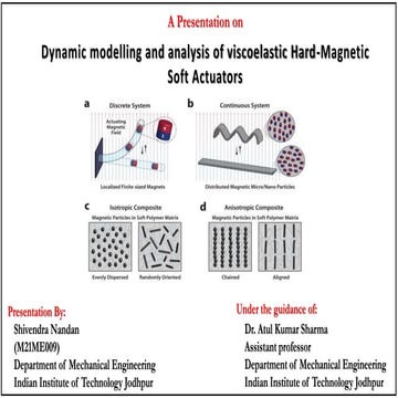 Dynamics of Hard-Magnetic Soft Materials | PPTX