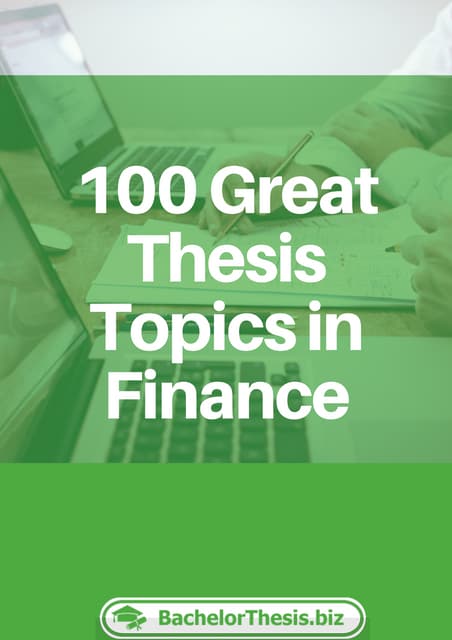 MBA Finance Thesis Topics | PDF