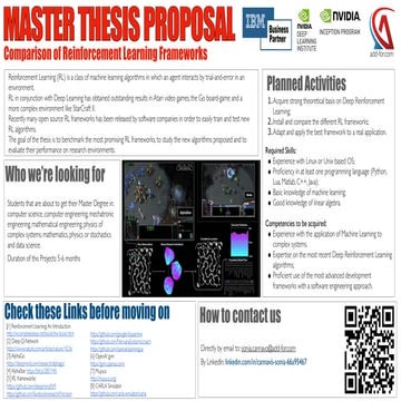Master's Thesis - comparison of reinforcement learning frameworks | PDF