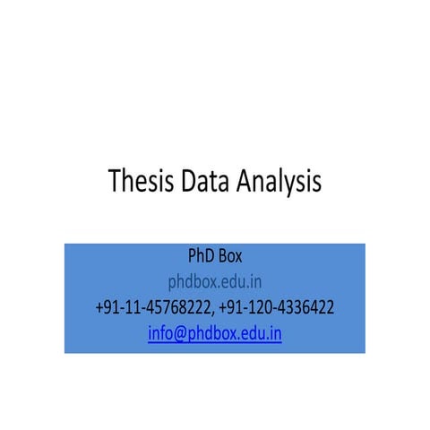Thesis data analysis | PPT