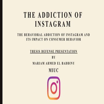 Instagram Addiction and its effect on Consumer behavior | PPTX | Social ...