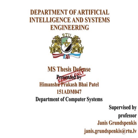 Thesis defense sample | PDF